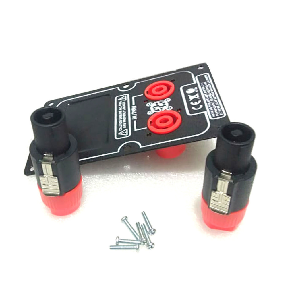 Jual (1Set) Plat Speakon Besi Datar (ukuran 9x14,5cm) +2Jek Spikon ...