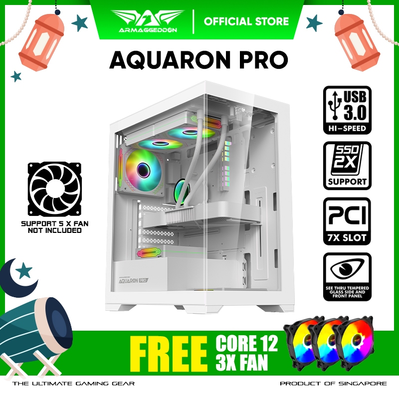 Jual Armaggeddon Aquaron PRO ATX Transparent view Gaming Casing Chassic ...