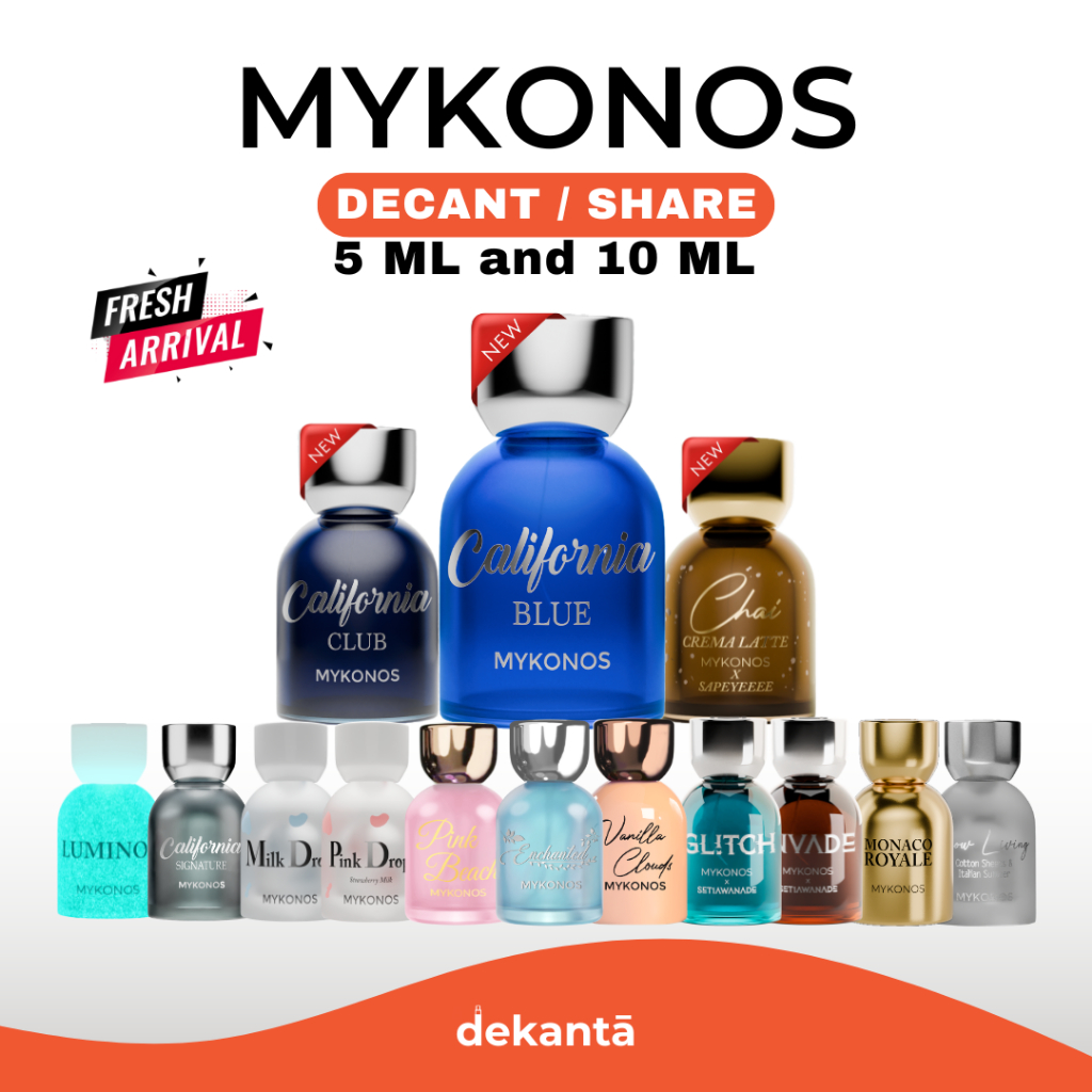 Jual Decant MYKONOS 5ML 10ML - ON THE ROCKS INVADE GLITCH Luminos ...
