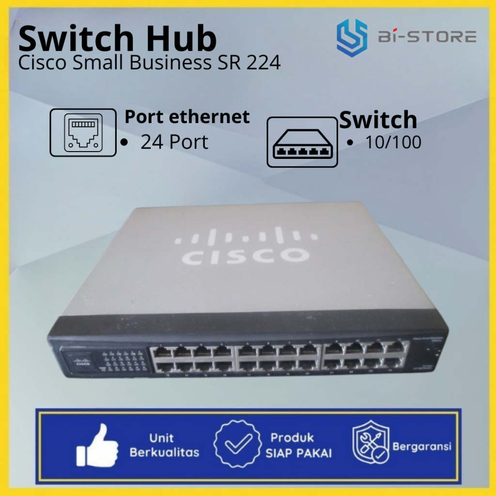Jual Switch Hub Cisco Small Business SR 224 24 Port unmanage | Shopee Indonesia