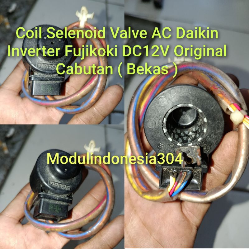 Jual COIL SELENOID VALVE AC DAIKIN INVERTER DC12V ORIGINAL COPOTAN ...