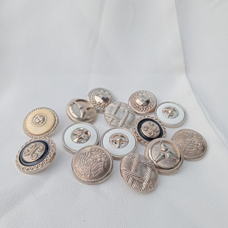 Jual kancing besar mewah kancing jamur kancing vintage diameter 30 mm ...