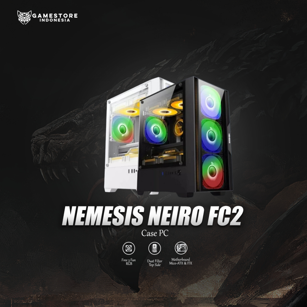 Jual PC Case / Cassing M-ATX ITX Nemesis NEIRO FC2 | Shopee Indonesia