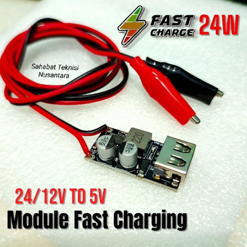 Jual Modul fast Charger 5V 24W | modul fast charger Dari Aki 12-24V ...