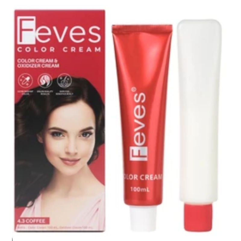 Jual Original FEVES Color Cream 200ml Box Merah Terbaru Box Besar ...
