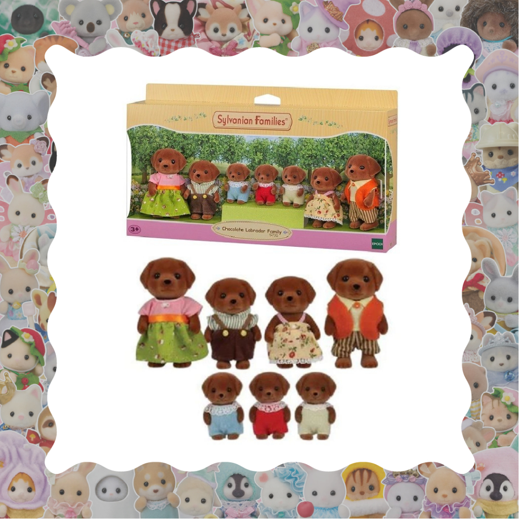 Jual [Ready] Sylvanian Families Chocolate Labrador Dog Family Set ...