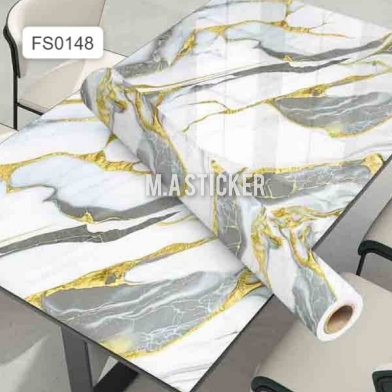 Jual Stiker Pvc Motif Marmer Glossy Waterproof Untuk Meja Lemari ...