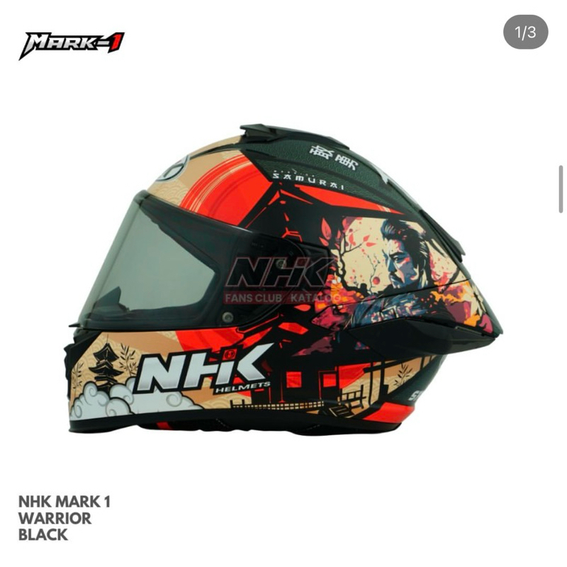 Jual Helm NHK Mark 1 GP EDITION WARRIOR BLACK | Shopee Indonesia