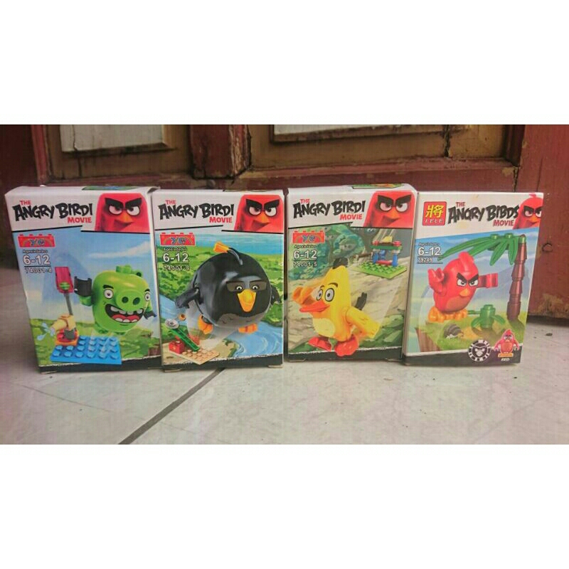 Jual Mainan Balok Minifigures The Angry Birds Movie Red, Chuck, Bomb ...