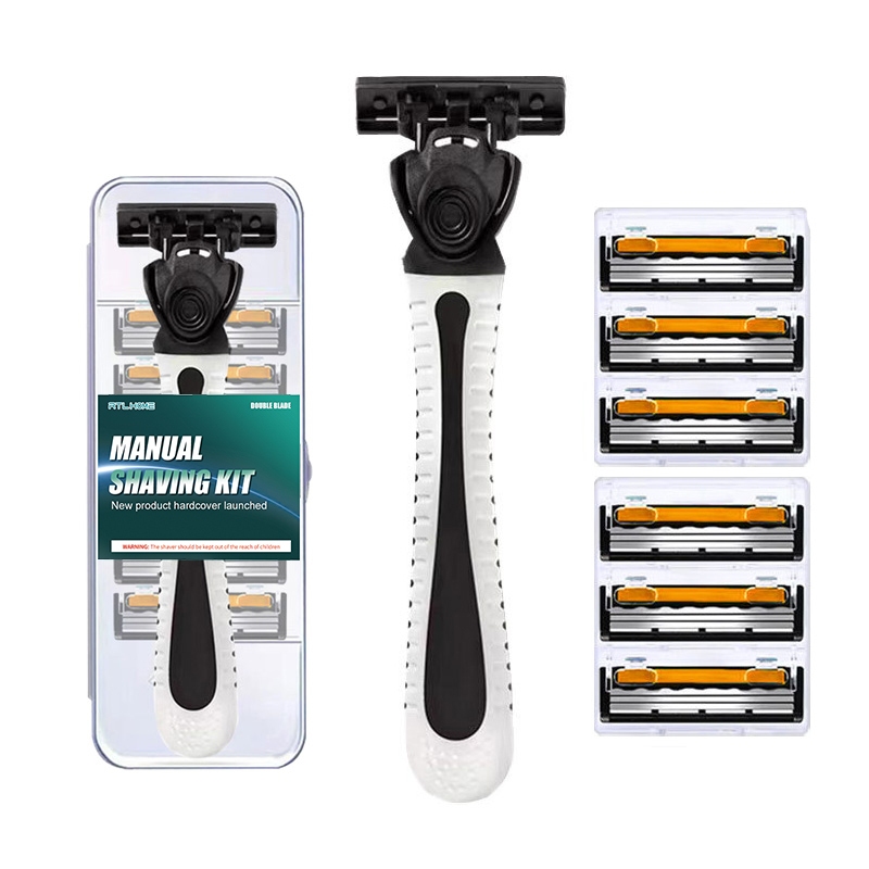 Jual GYT Pisau Cukur Manual Set 6pcs +1 gagang pisau cukur Pisau dua ...