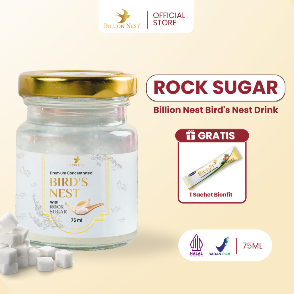 Jual BILLION NEST - Minuman Sarang Burung Walet - Rock Sugar Pandan - 6 ...