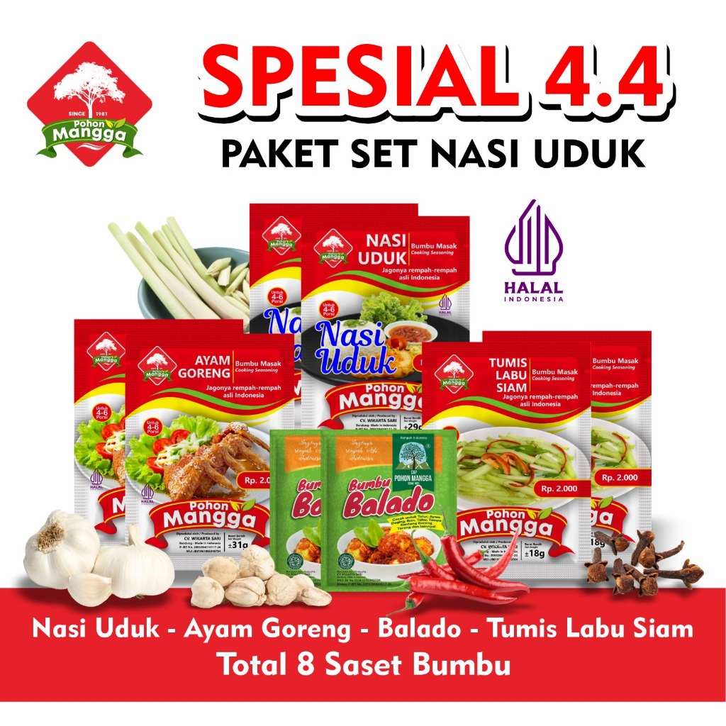 Jual SPESIAL 4.4 PAKET SET NASI DUDUK || 2 NASI UDUK, 2 AYAM GORENG, 2 ...