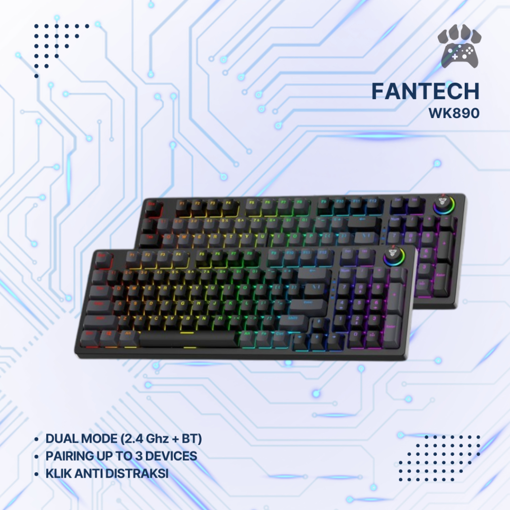 Jual Fantech MK890 Atom96 RGB Keyboard Gaming Mechanical 96 Keys | Shopee Indonesia