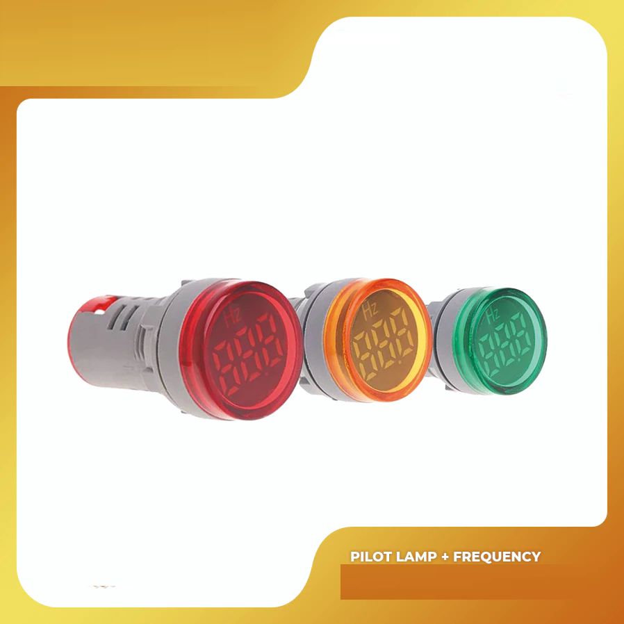 Jual Pilot Lamp With Frequency / Lampu Pilot Lamp LED + HZ Meter ...