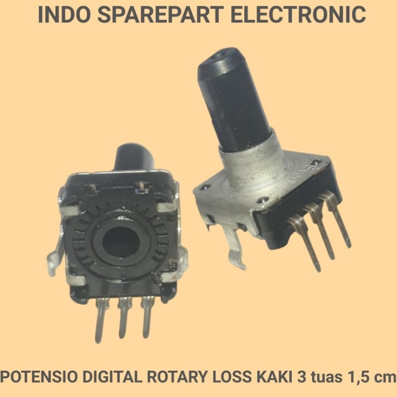 Jual potensio digital rotary 3 pin putar los tuas 1,5 cm | Shopee Indonesia