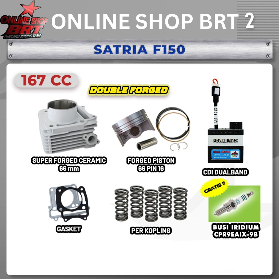 Jual PAKET BORE UP TOURING 2 BRT SATRIA F FU 150 SATRIA F150 KARBU ...