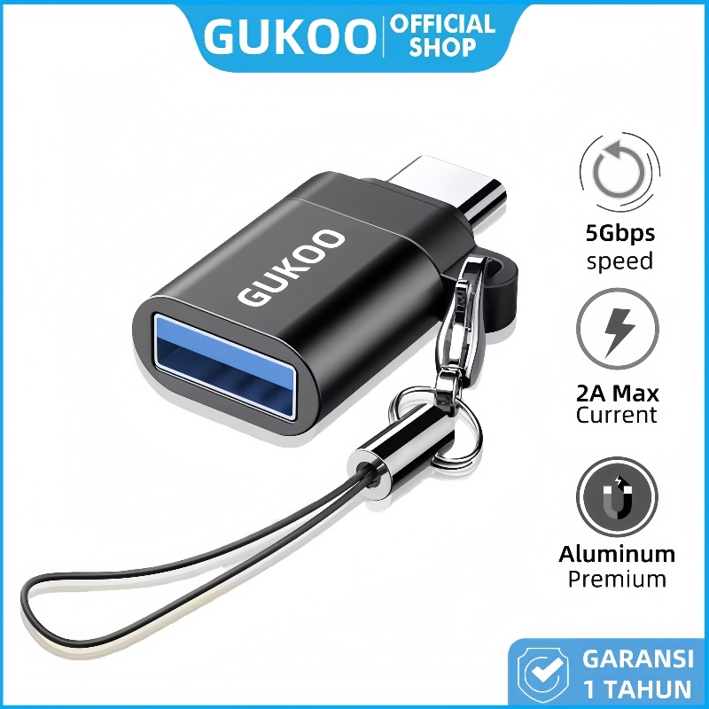 Jual GUKOO OTG 2 in 1 - Type-C ke USB & Micro USB ke USB,Tablet, Flashdisk - Praktis & Ringkas ...