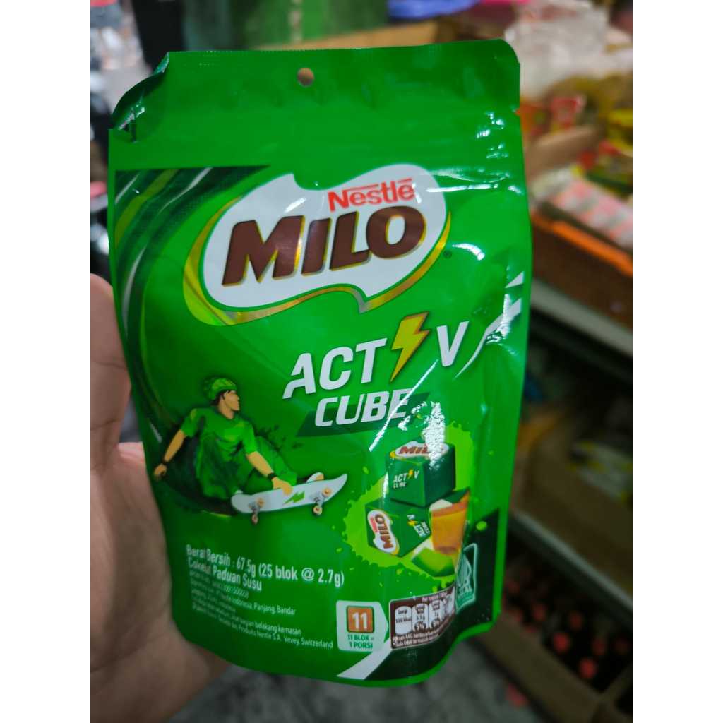 Jual Nestle Milo Activ Cube Coklat Paduan Susu Milo Aktif Cube isi 25 ...