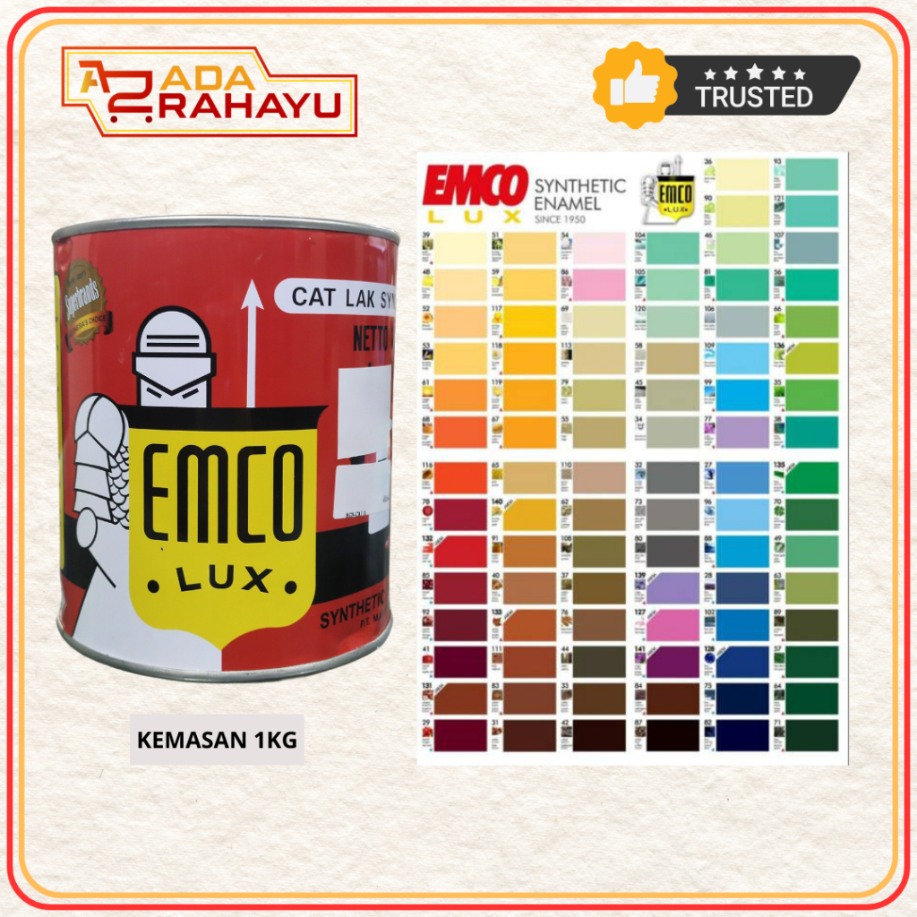 Jual Emco Lux Cat Kayu Dan Besi 1 Kg Varian Warna Hitam Gloss, Hitam Doff, Putih Gloss | Shopee ...