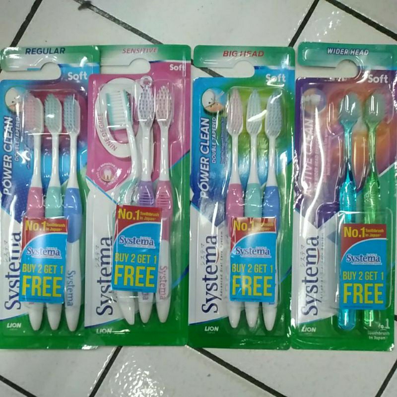 Jual Sikat Gigi Systema Beli 2 Gratis 1 Power Clean & Smart Clean ...
