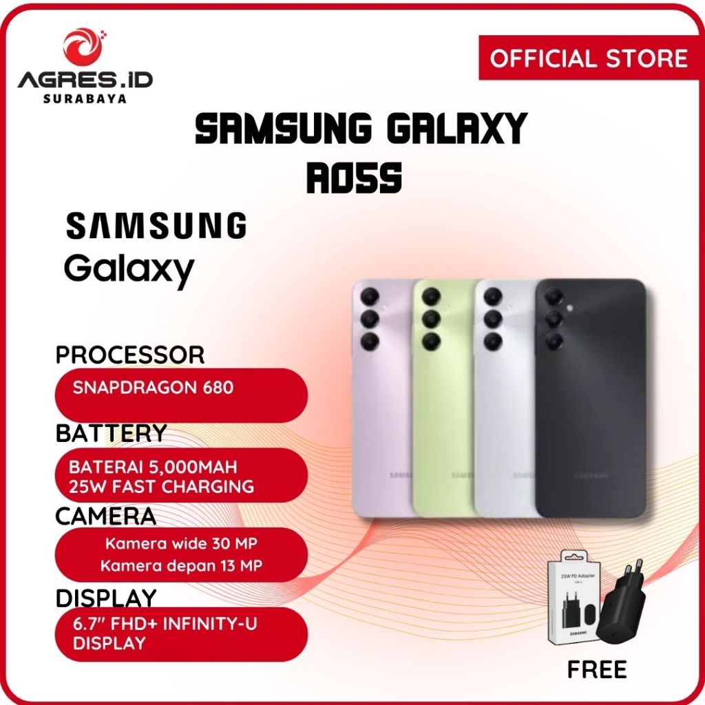 Jual SAMSUNG GALAXY A05S 6GB 128GB BLACK, GREEN, SILVER, VIOLET (BOX ...
