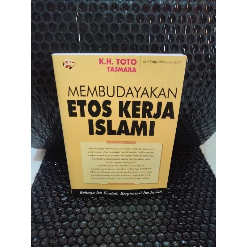 Jual buku membudayakan etos kerja islami oleh Toto tasmara | Shopee Indonesia