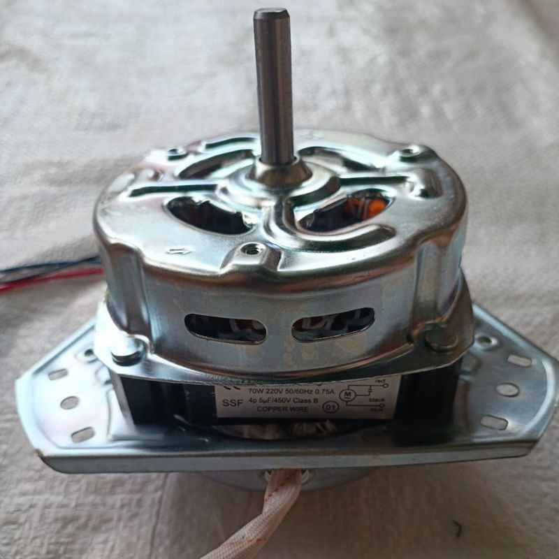 Jual DINAMO SPIN/PENGERING UMUM 70 WATT GULUNGAN TEMBAGA AS 10 CAPASITOR 5UF MERK SSF | Shopee ...