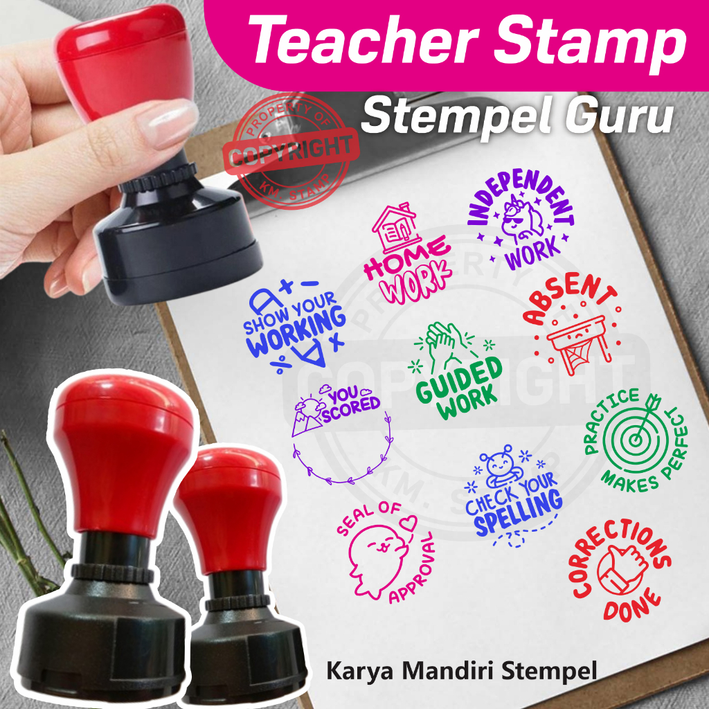 Jual stempel reward, stempel nilai guru, stempel nilai guru bahasa ...