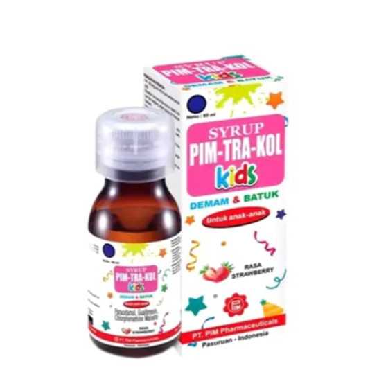Jual PIMTRAKOL KIDS SYRUP STRAWBERRY 60 ML PIM-TRA-KOL ANAK SIRUP 60 ML ...