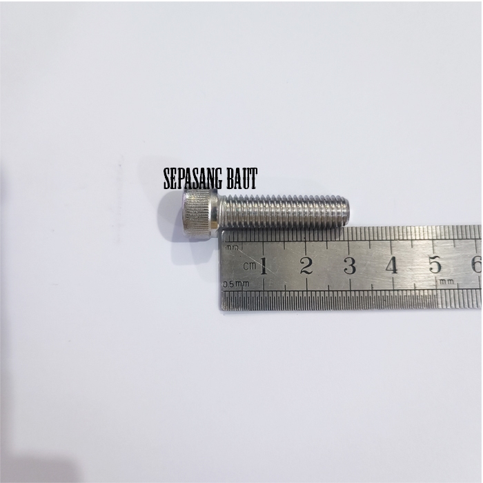 Jual M8 x 30 Baut L Hex Head Socket Screw Stainless 304 M8x30 | Shopee Indonesia