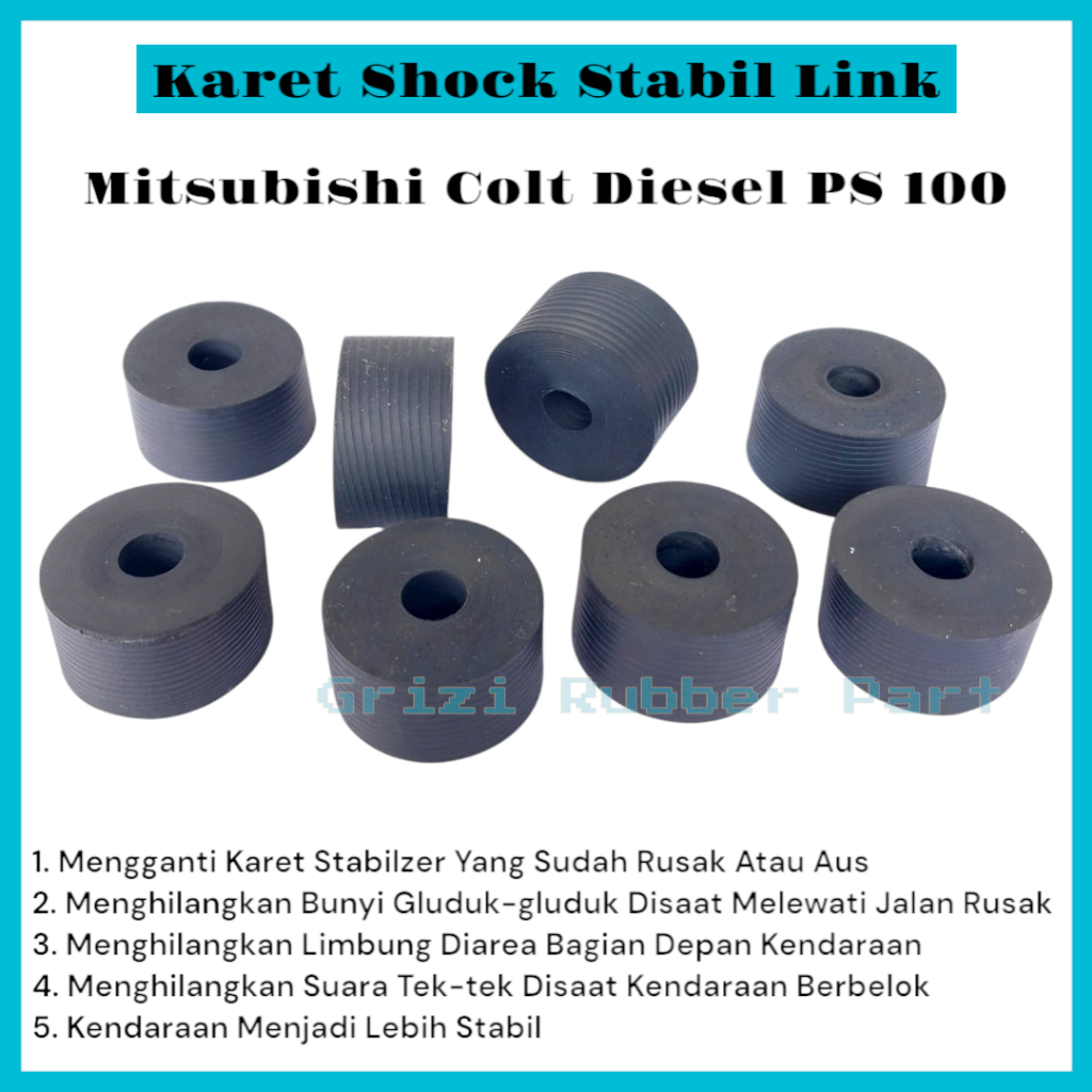 Jual Karet Shock Stabil Link Stabilizer Depan Mitsubishi Colt Diesel PS 100 1set 8pcs Kanan Kiri ...