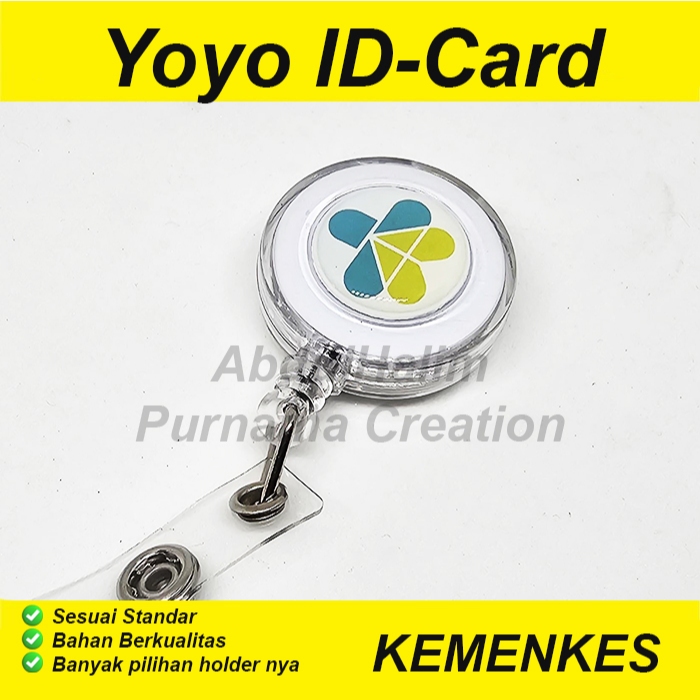 Jual Yoyo ID Card KEMENKES Baru untuk Kartu Pegawai/ Gantungan Nametag ...