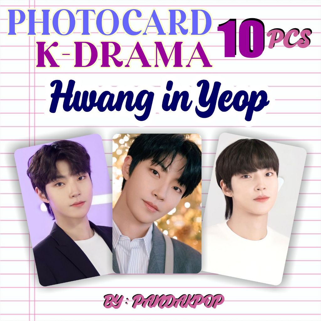 Jual PHOTOCARD K-DRAMA Hwang in Yeop 10pcs laminasi glossy 2sisi ...