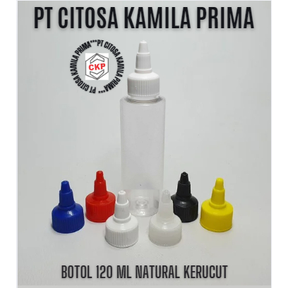 Jual Botol 120 ml Natural Kerucut RF Panjang / Botol Botol Tinta 120 ml ...
