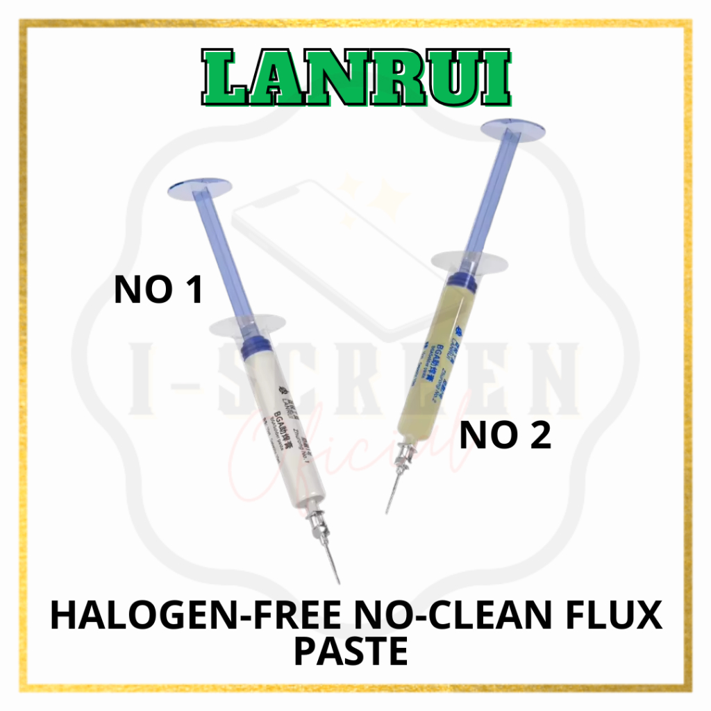 Jual LANRUI ZHURONG HALOGEN-FREE AND NO-CLEAN SOLDERING PASTE FLUX ...
