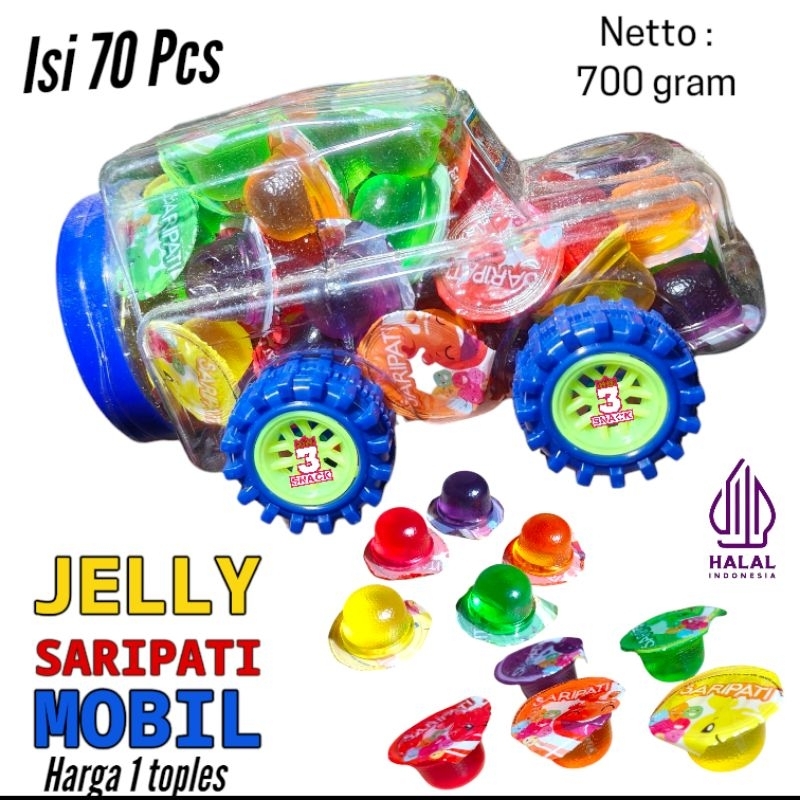 Jual 1 TOPLES JELLY SARIPATI MOBIL ISI 70 PCS | Shopee Indonesia