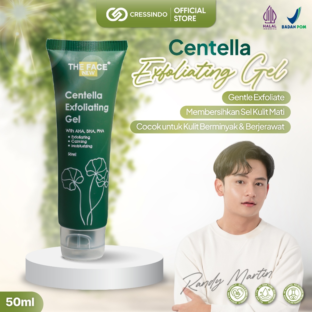 Jual The Face Centella Exfoliating Gel 50 ml - Peeling Gel Exfoliating ...
