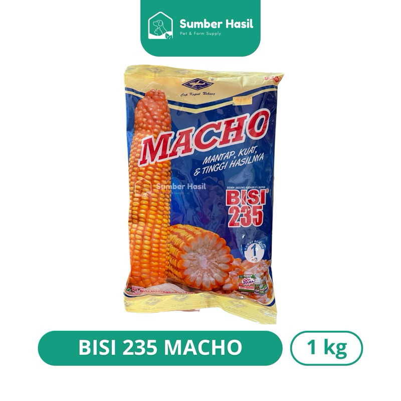 Jual BENIH JAGUNG BISI 235 BIBIT JAGUNG BISI MACHO 1KG CAP KAPAL ...