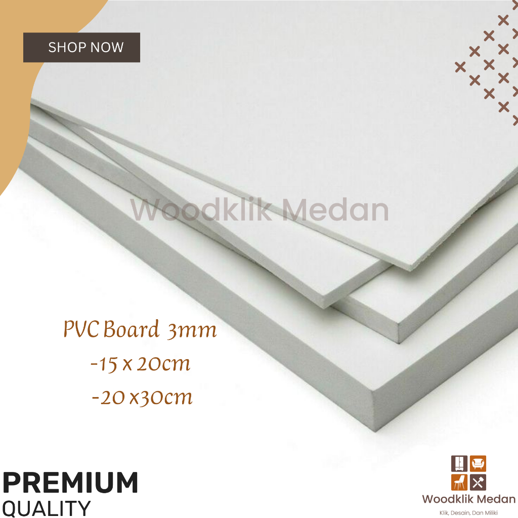 Jual Lembar PVC Board/ PVC Board tebal 3mm/ PVC Board Putih Bersih – Potongan Presisi ...