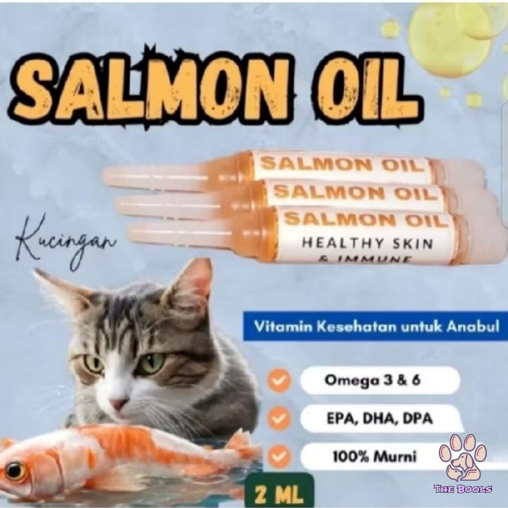 Jual (The Bool's) Tube Salmon Oil Kucingan Minyak Ikan Salmon Vitamin ...