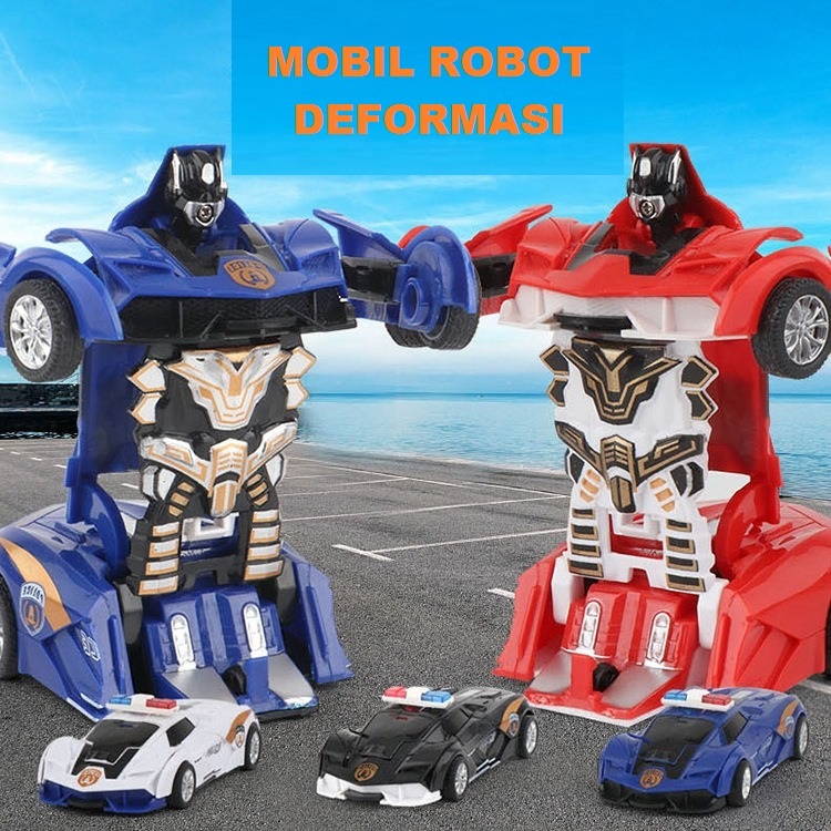 Jual Mainan Deformasi Mobil Polisi LB Transformasi Anak-anak Mobil ...