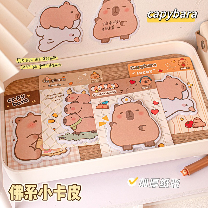 Jual [SH] Sticker Sticky Note Karakter Capybara Gemess Isi 30 lembar ...