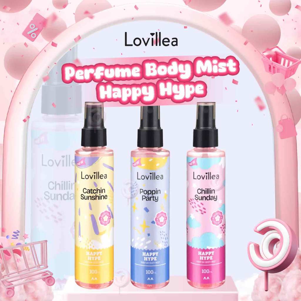 Jual LOVILLEA - PARFUM BODY MIST HAPPY HYPE ( 100 ml ) - Perfume Spray ...