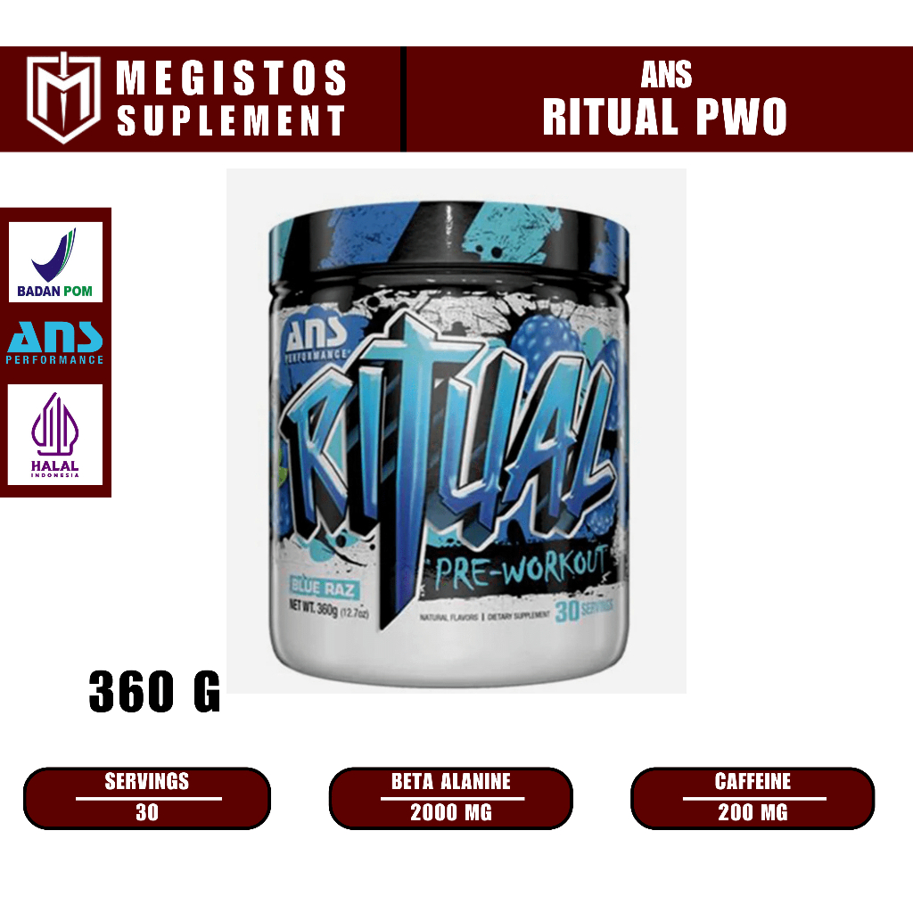 Jual ANS Perfomance Ritual Pre workout 30 Servings Preworkout | Shopee ...