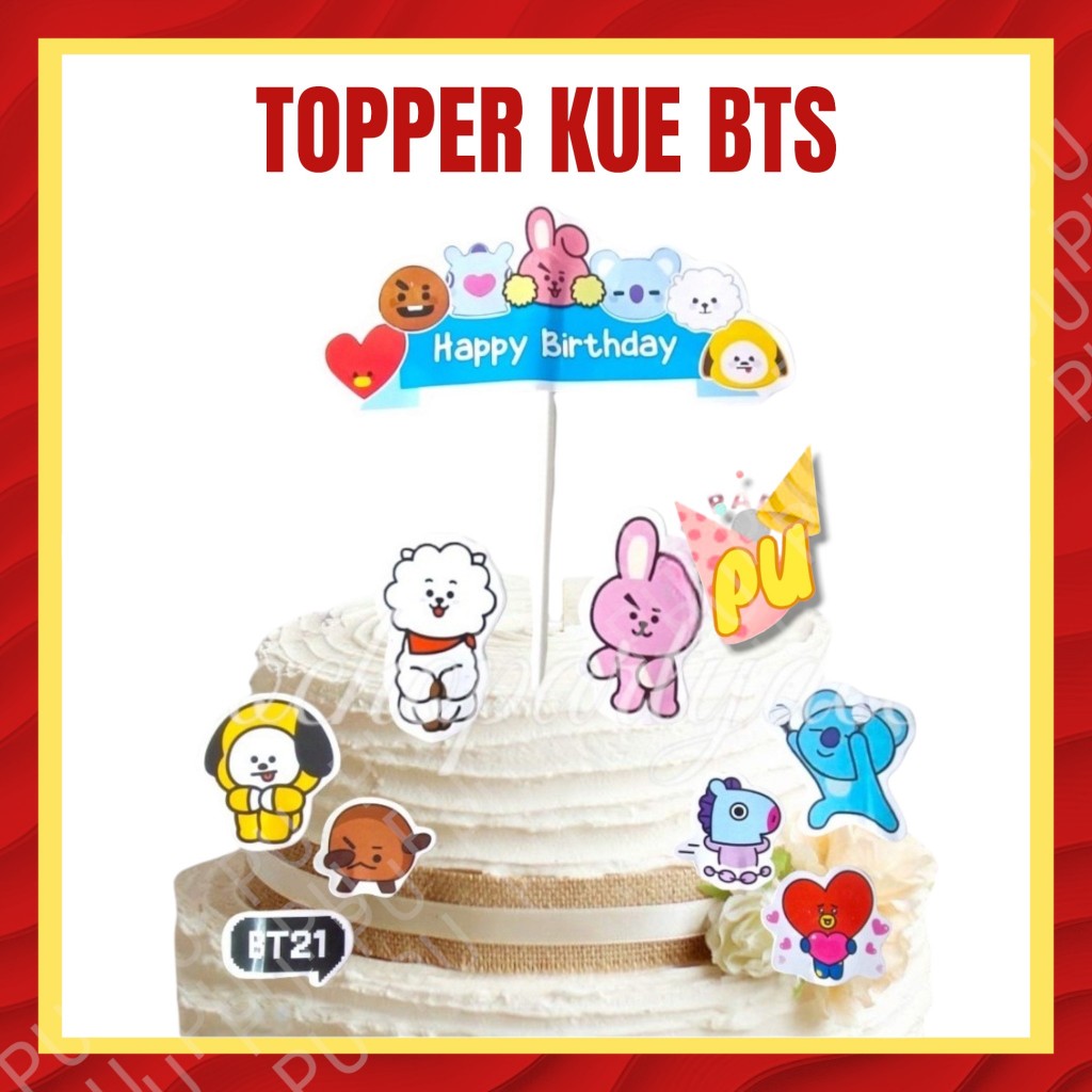 Jual Topper BTS21 / Hiasan Kue BTS21 | Shopee Indonesia