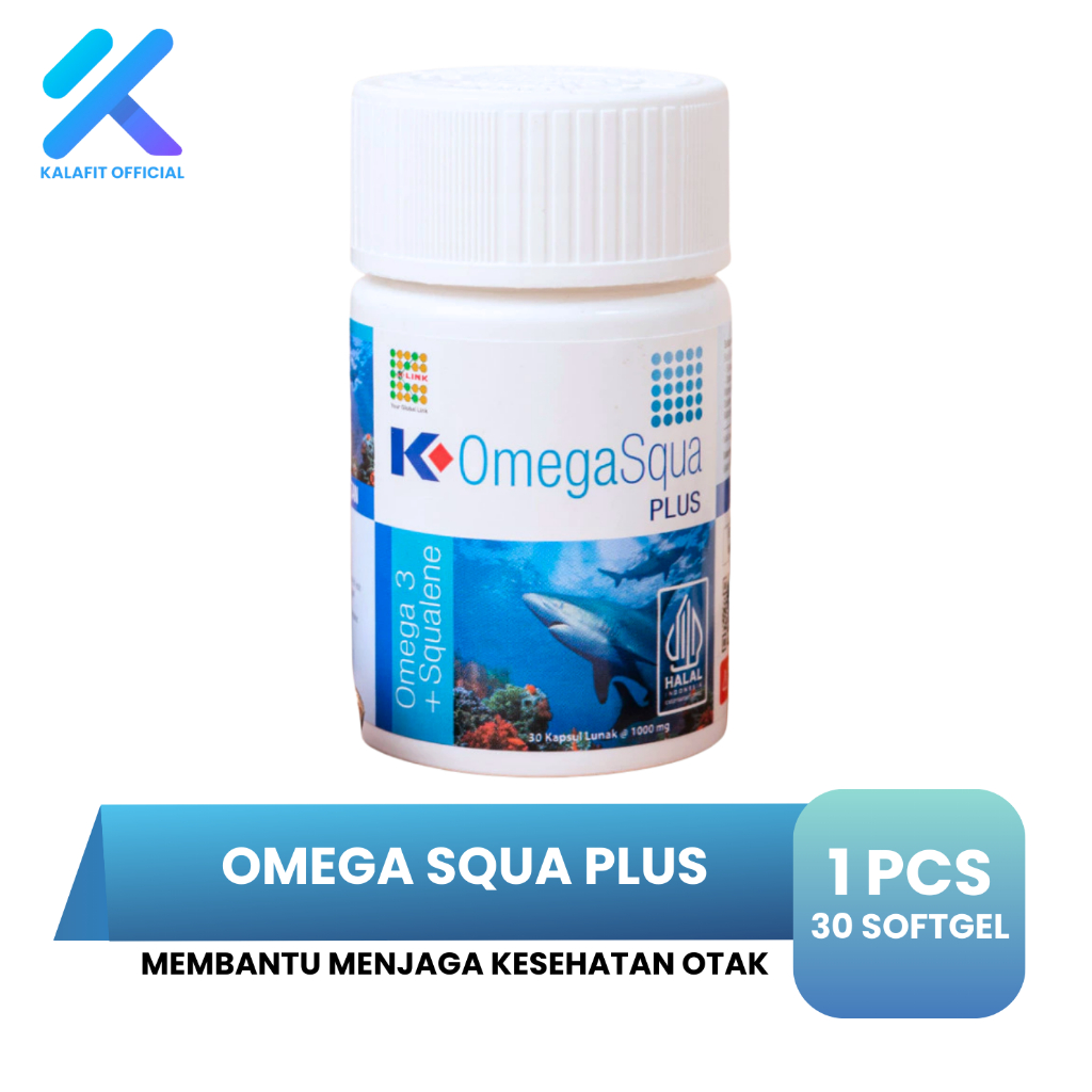 Jual K LINK Omega Squa Plus Minyak Ikan Omega 3 Pelancar Pembuluh Darah ...