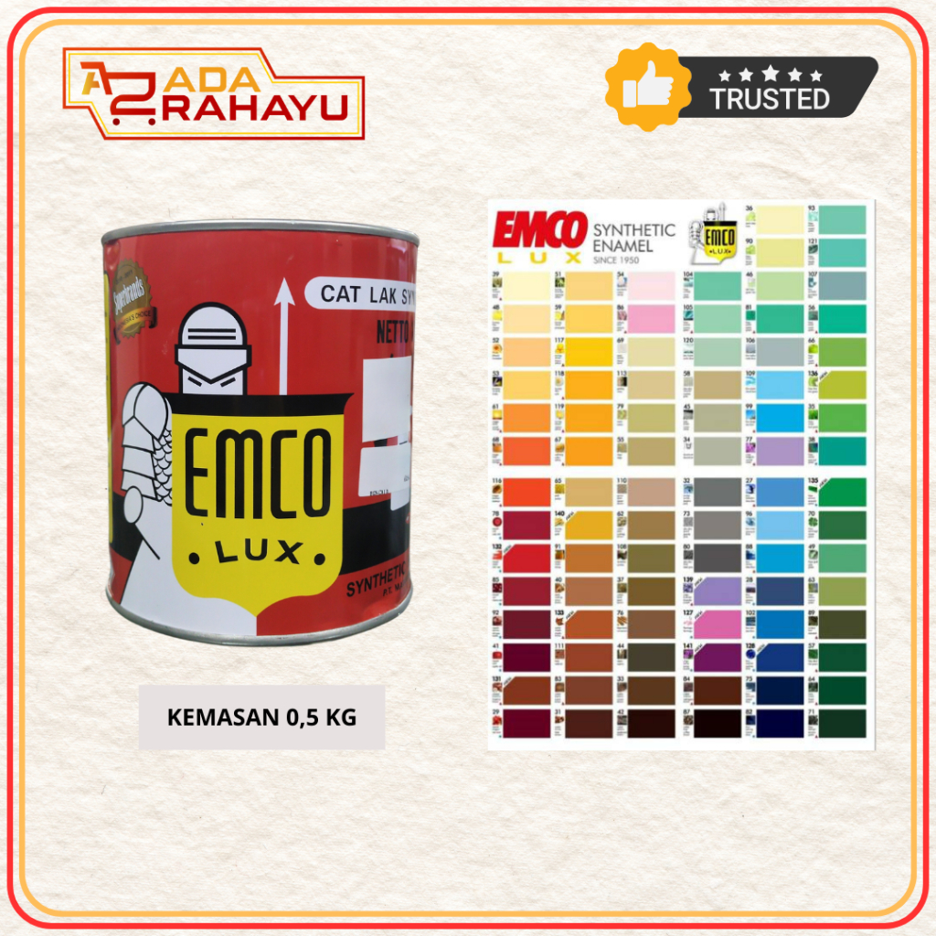 Jual Emco Lux Cat Kayu Dan Besi 0,5 Kg Varian Warna Standard | Shopee ...