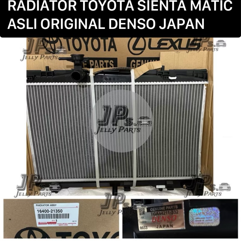 Jual RADIATOR ASSY TOYOTA SIENTA MATIC ASLI ORIGINAL DENSO JAPAN ...