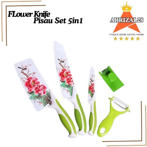 Jual *FLOWER KNIFE SET PISAU BUNGA HIJAU 5IN1 | Shopee Indonesia