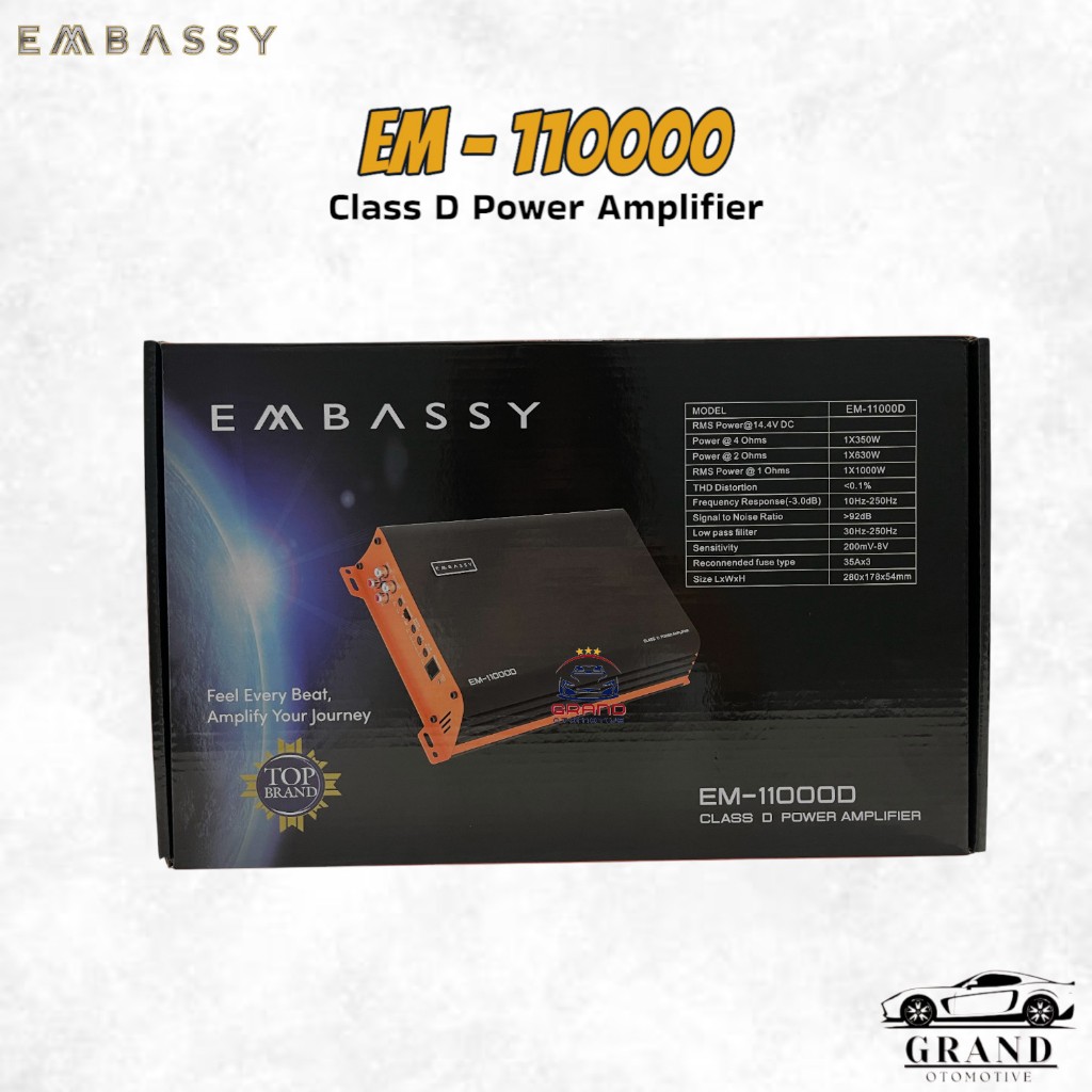 Jual POWER EMBASSY EM-11000 CLASS D POWER AMPLIFIER POWER MONOBLOCK ...